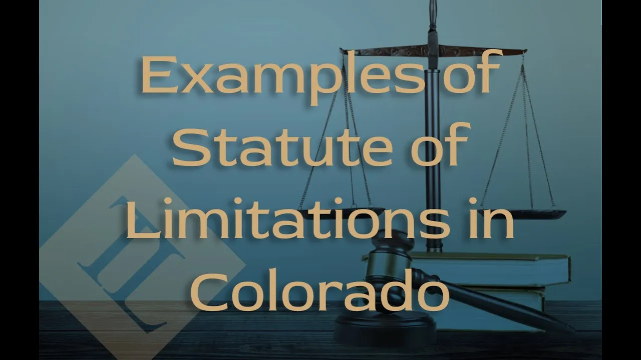 Video: Examples of Statute of Limitations in Colorado | Tenge Law Firm LLC
